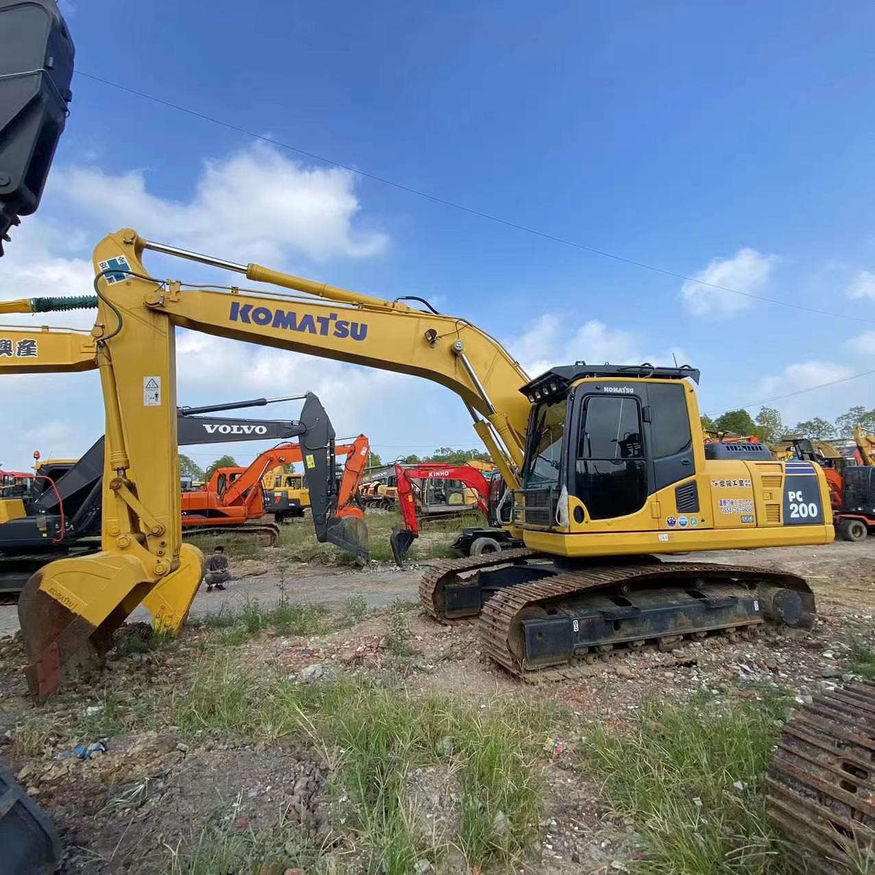 PC 200 Used Komatsu Crawler Excavators Operating Weight 23.6 Tons For ...